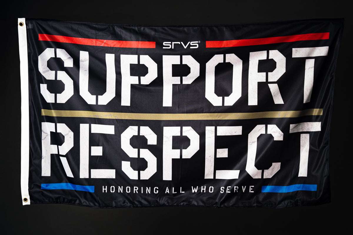 SRVS Support & Respect Flag – Loyalty Never Fades